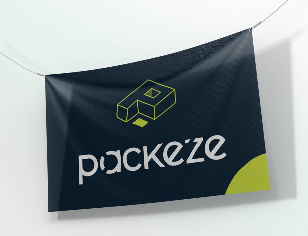 Custom Banner with Glossy Finish Made by Packeze
