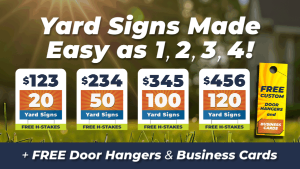 Best Yard Signs | Affordable Custom Yard Signs with Stakes