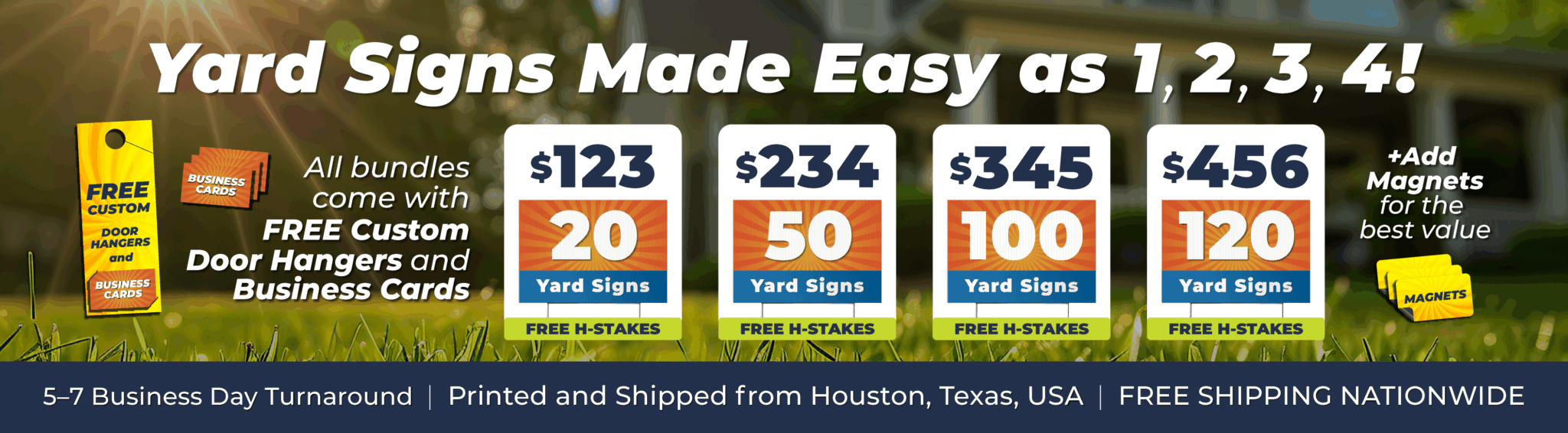 Best Yard Signs | Affordable Custom Yard Signs with Stakes
